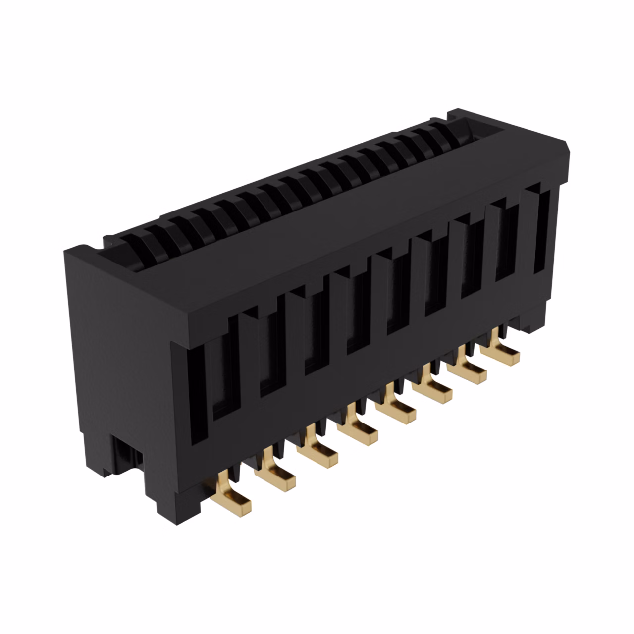 Easy-On FFC/FPC Connector, 0.50mm Pitch, Surface Mount, Vertical, Non-ZIF, Reverse Footprint, Gold Plating, Black, 16 Circuits for sale