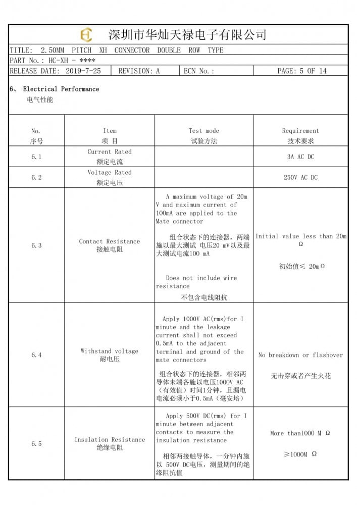 HC-XH-PT-05 specification page 5