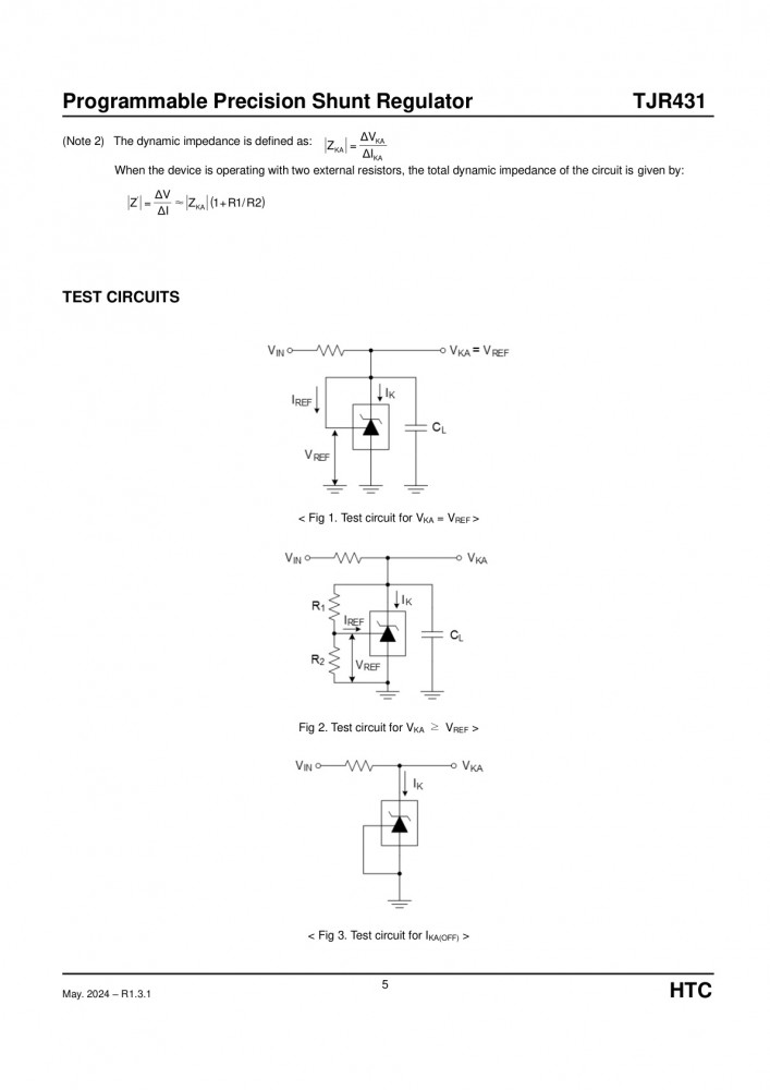 TJR431ASF datasheet page 5