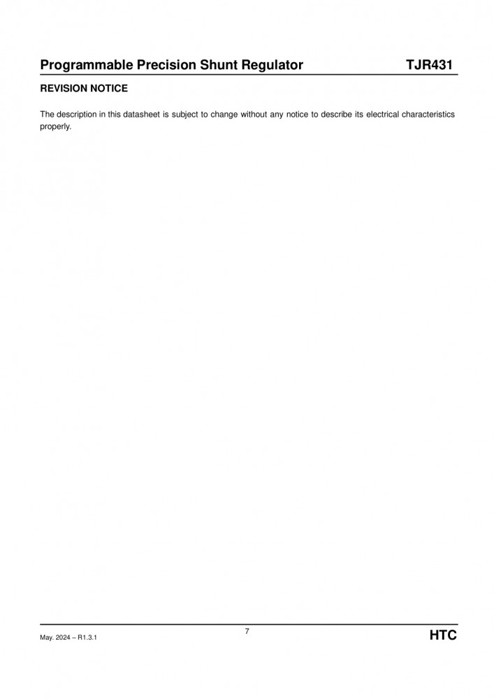 TJR431ASF datasheet page 7