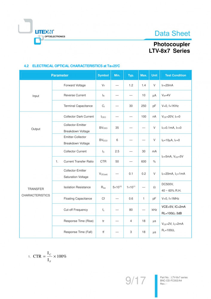 LTV-817X-A datasheet page 10