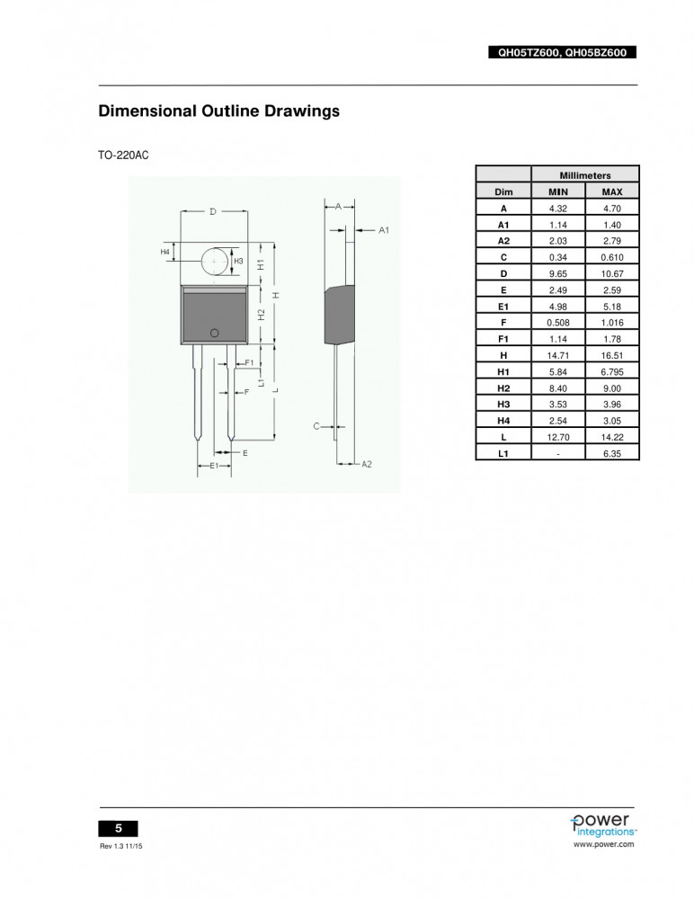 QH05TZ600 datasheet page 5