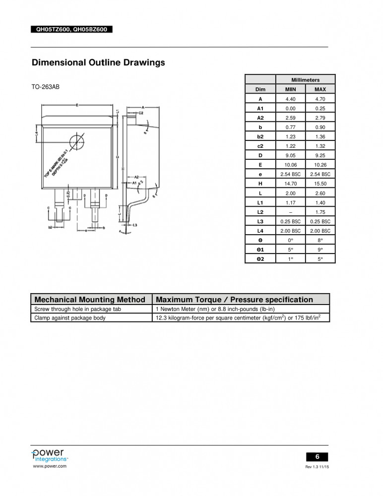 QH05TZ600 datasheet page 6