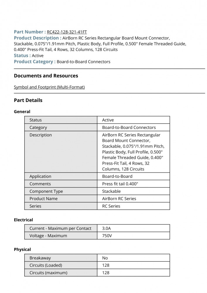 RC422-128-321-41FT technical document image, page 1