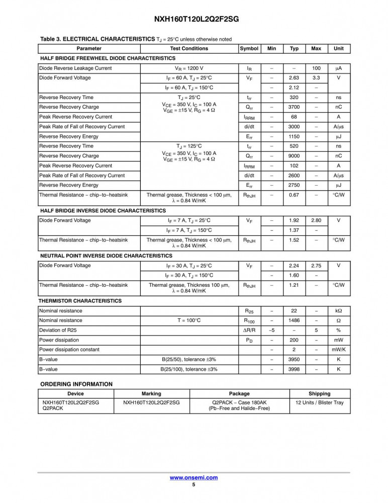 NXH160T120L2Q2F2SG datasheet page 5