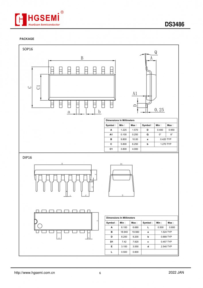 DS3486M/TR datasheet page 6