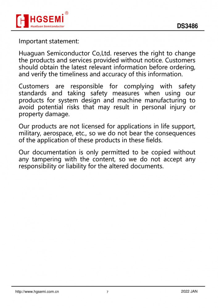 DS3486M/TR datasheet page 7