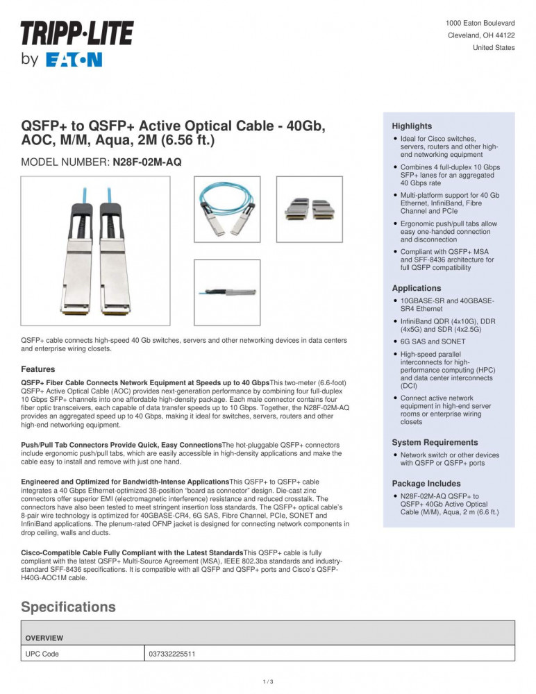 N28F-02M-AQ technical document page 1