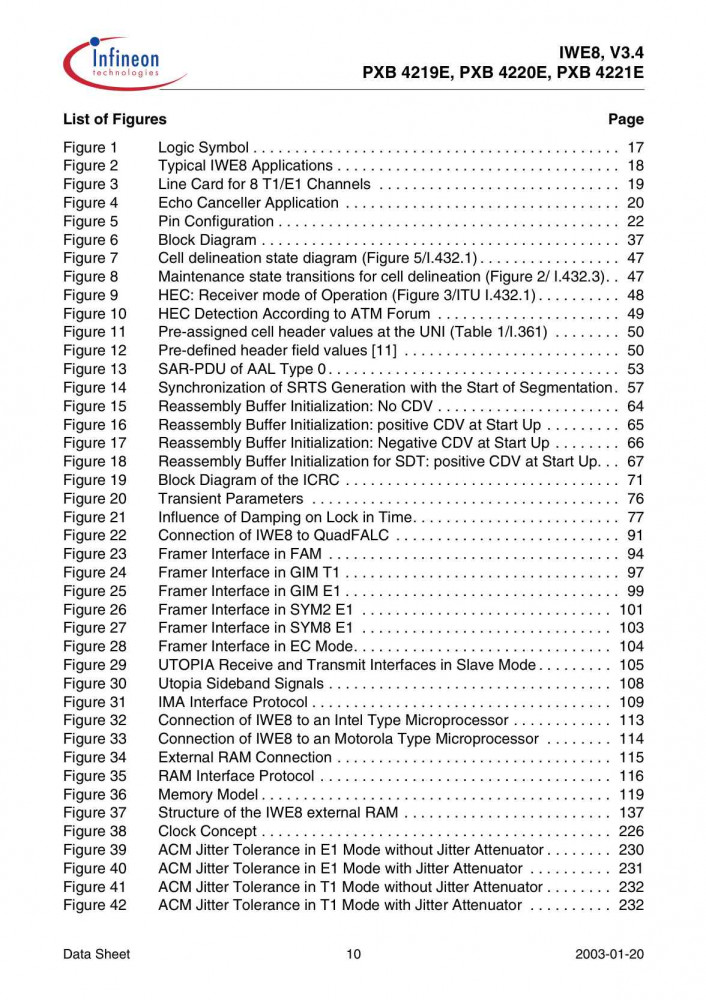 PXB4219EV3.4 datasheet page 10