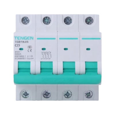 TENGEN TGB1N-63 3P C10 Miniature Circuit Breaker