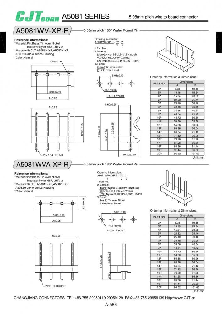 CJT(Changjiang Connectors) A5081H-5P index 5