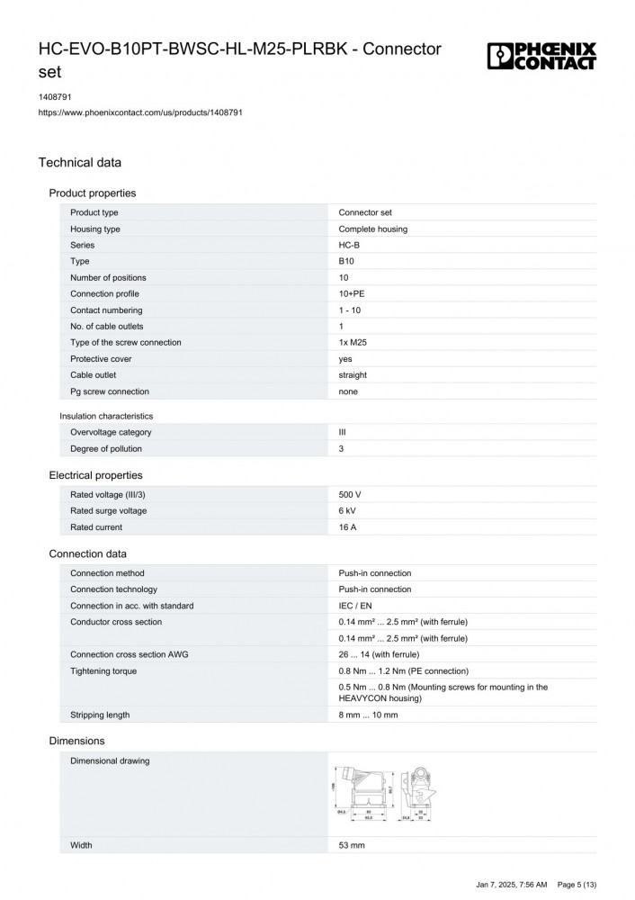 Phoenix Contact 1408791 technical document page 5
