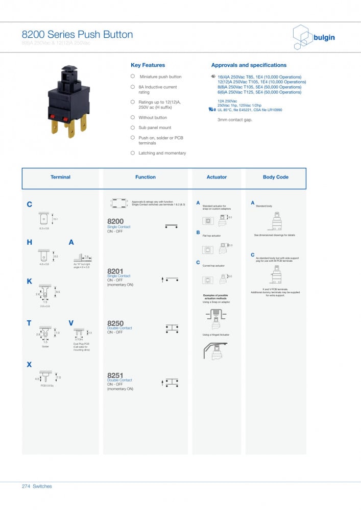Bulgin H8353ABNAA datasheet page 5
