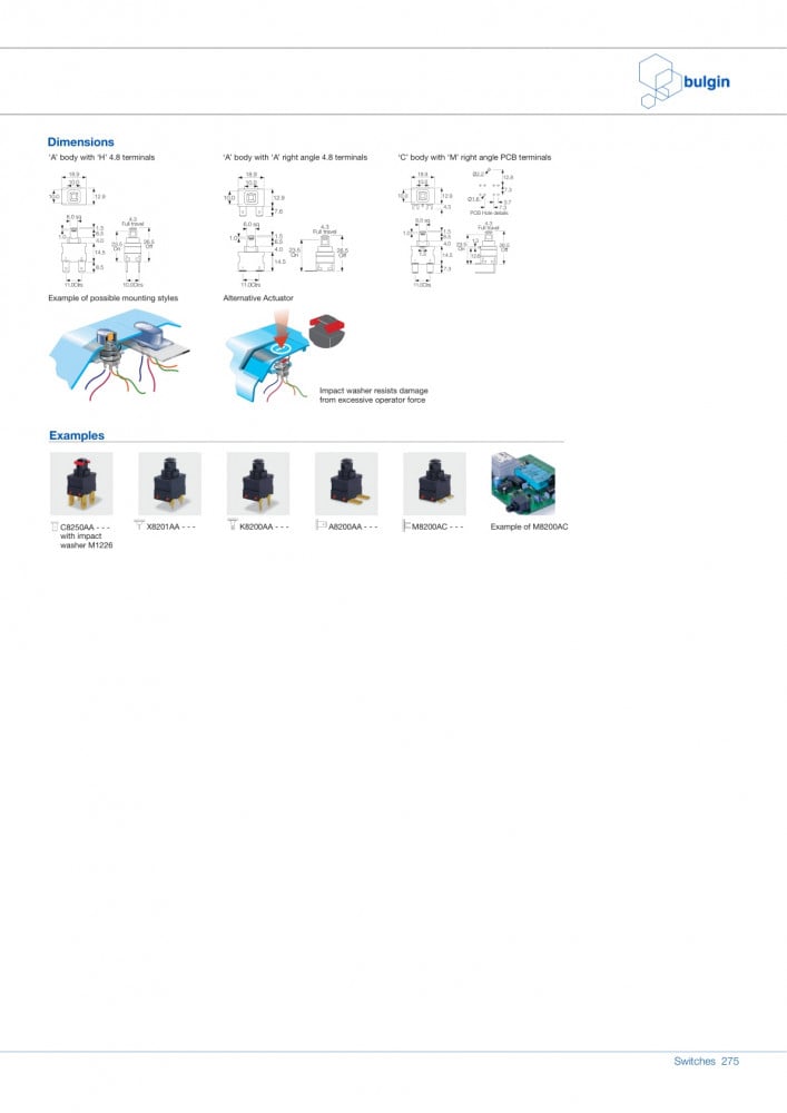 Bulgin H8353ABNAA datasheet page 6