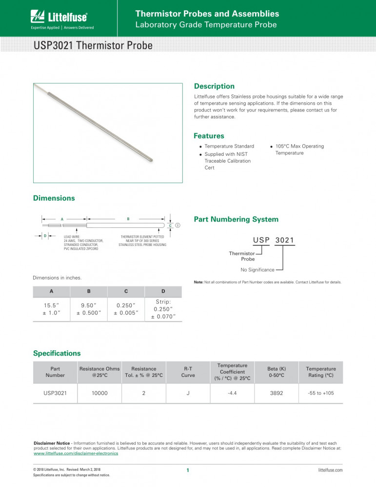 USP3021 technical document page
