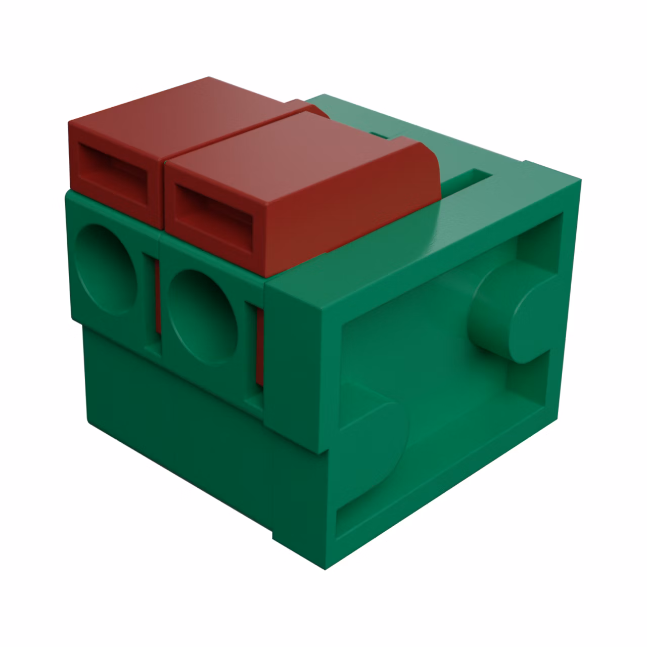5.00mm Pitch, Eurostyle Fixed-Mount Push-Button Terminal Block, Horizontal, 10A, 22-14 AWG, Green, 2 Circuits for sale