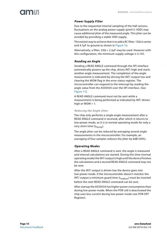 AS5055A datasheet page 10