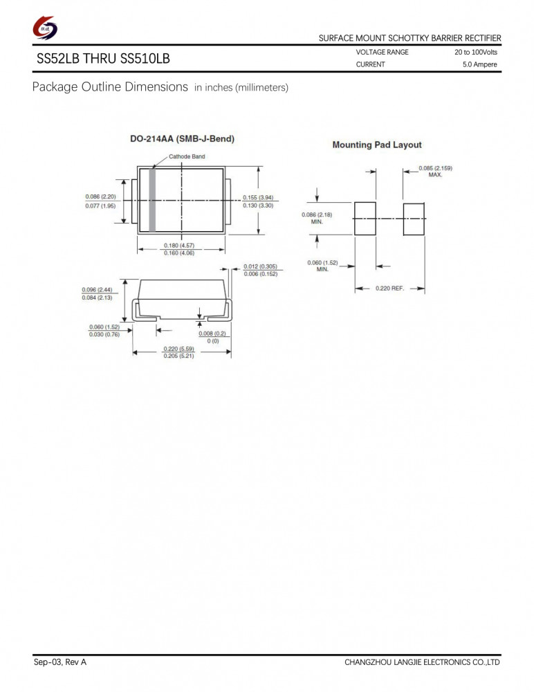 SS510LB datasheet page 3