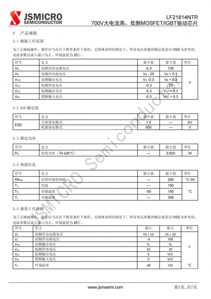 LF21814N datasheet page 3
