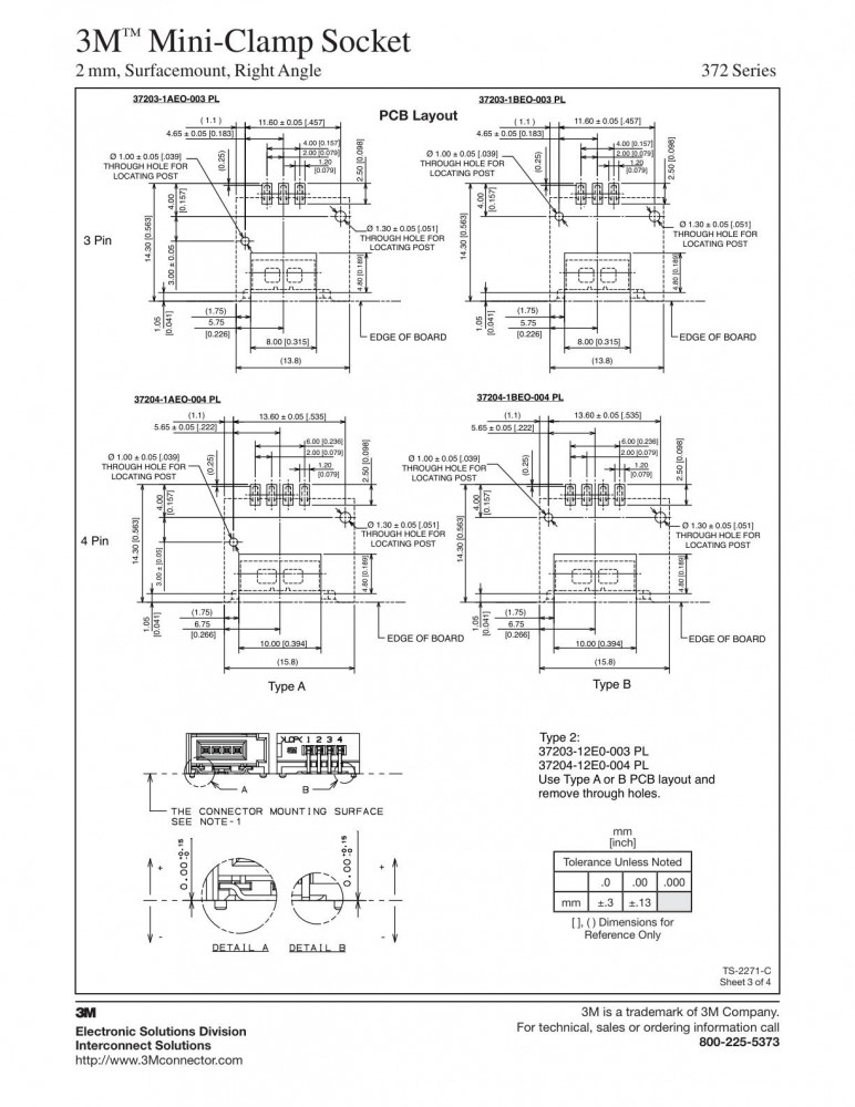 3M 37203-1AE0-003 PL technical document sheet 3