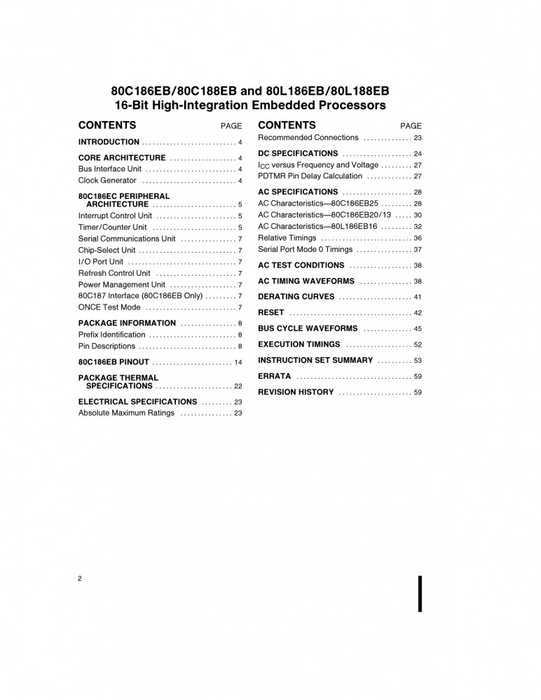 EN80C188EB-20 datasheet page 2