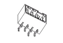Appli-Mate RAST 2.5 IDT Housing, 5.00mm Pitch, Female, 3 Circuits, All Position Keys, Slotted Endwalls