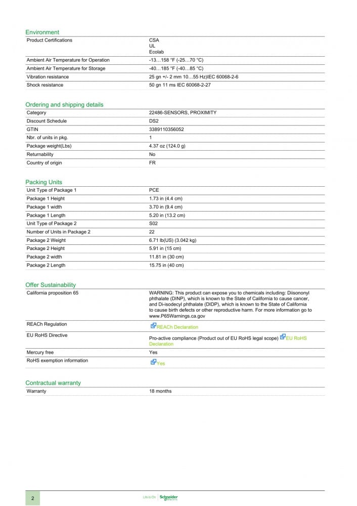 XS9C111A2L2 technical document page 2