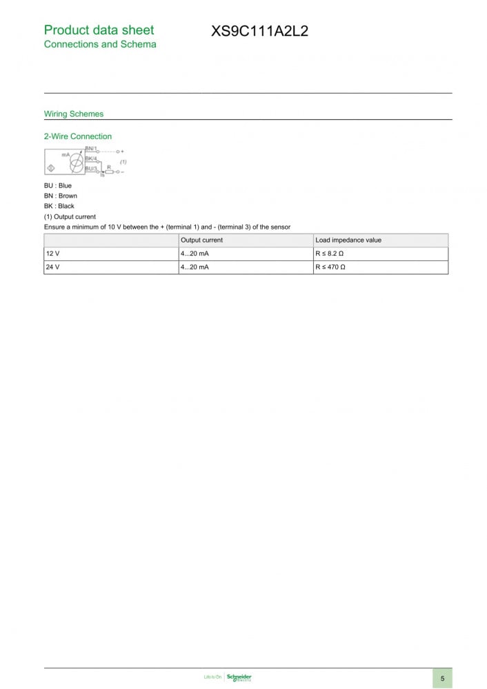 XS9C111A2L2 technical document page 5