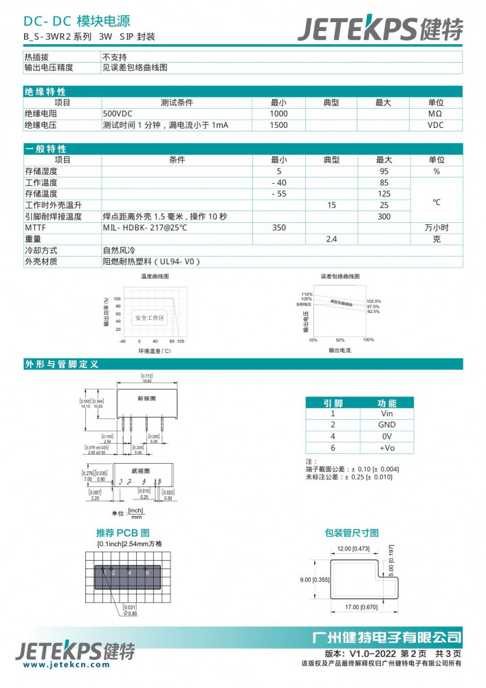 B0505S-3WR2 technical document page 2