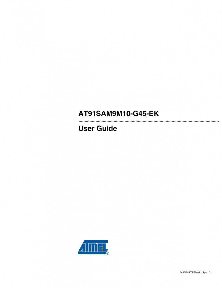AT91SAM9M10-G45-EK document page 1