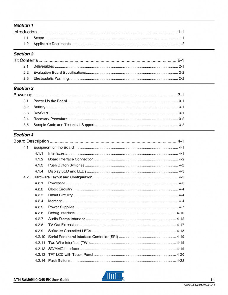 AT91SAM9M10-G45-EK document page 2
