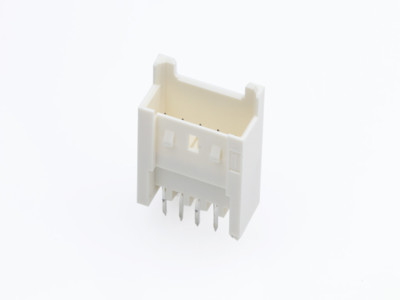 2.50mm Pitch, Mini-Lock PCB Header, Single Row, Vertical, Through Hole, Matte Tin Plating, Positive Lock, 8 Circuits, with Potting Capability, Tray, 3.50mm PC Tail Length, Black