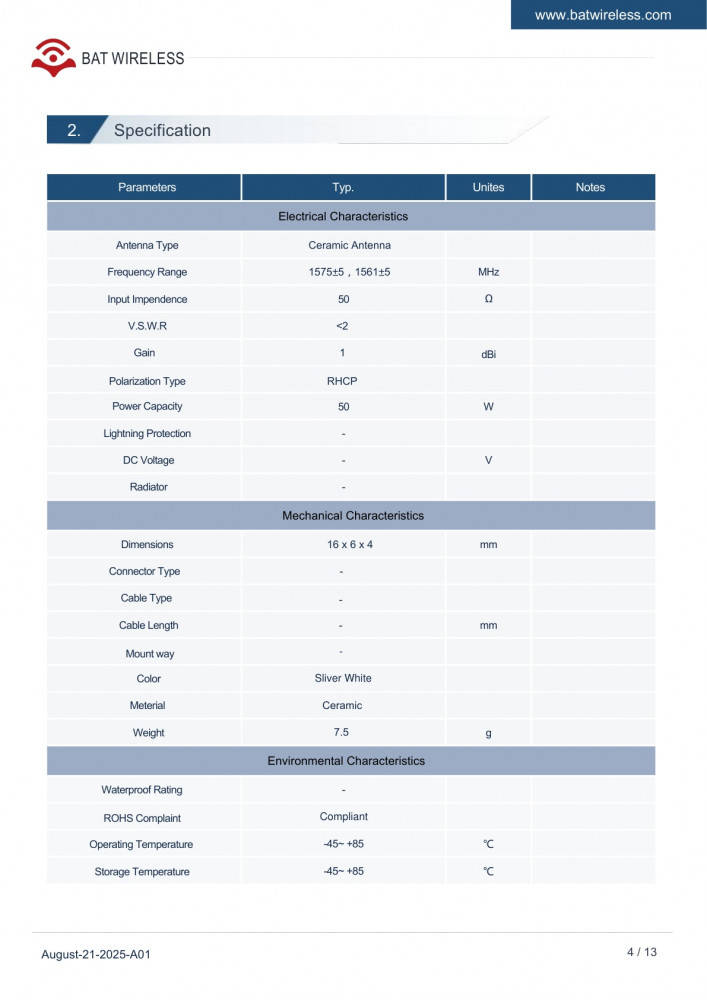 BWGNSCNX16-6W4 datasheet page 4