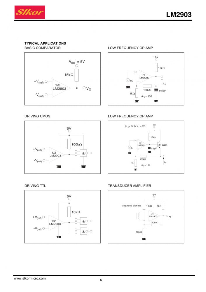 LM2903 datasheet page 5