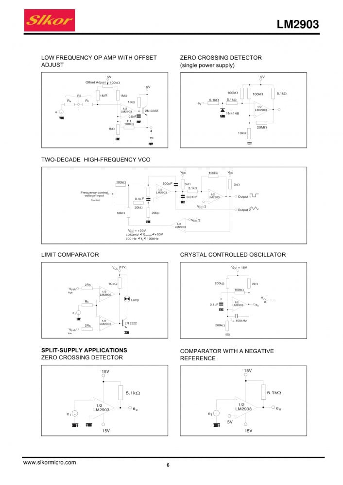 LM2903 datasheet page 6