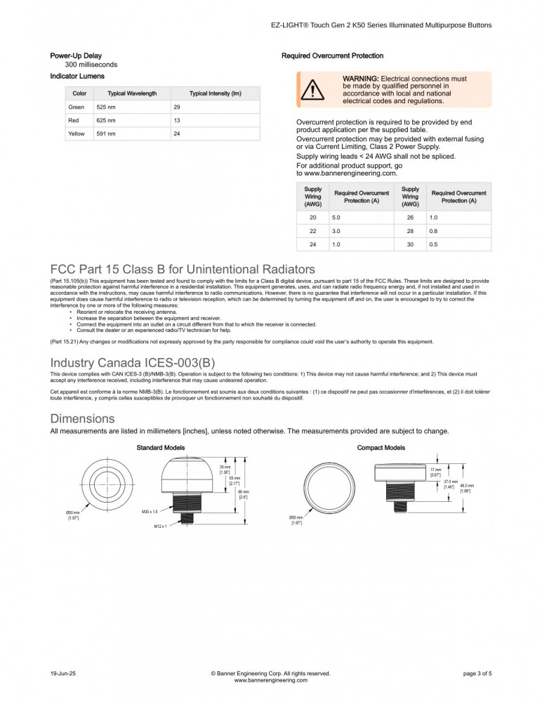K50 product document page 3