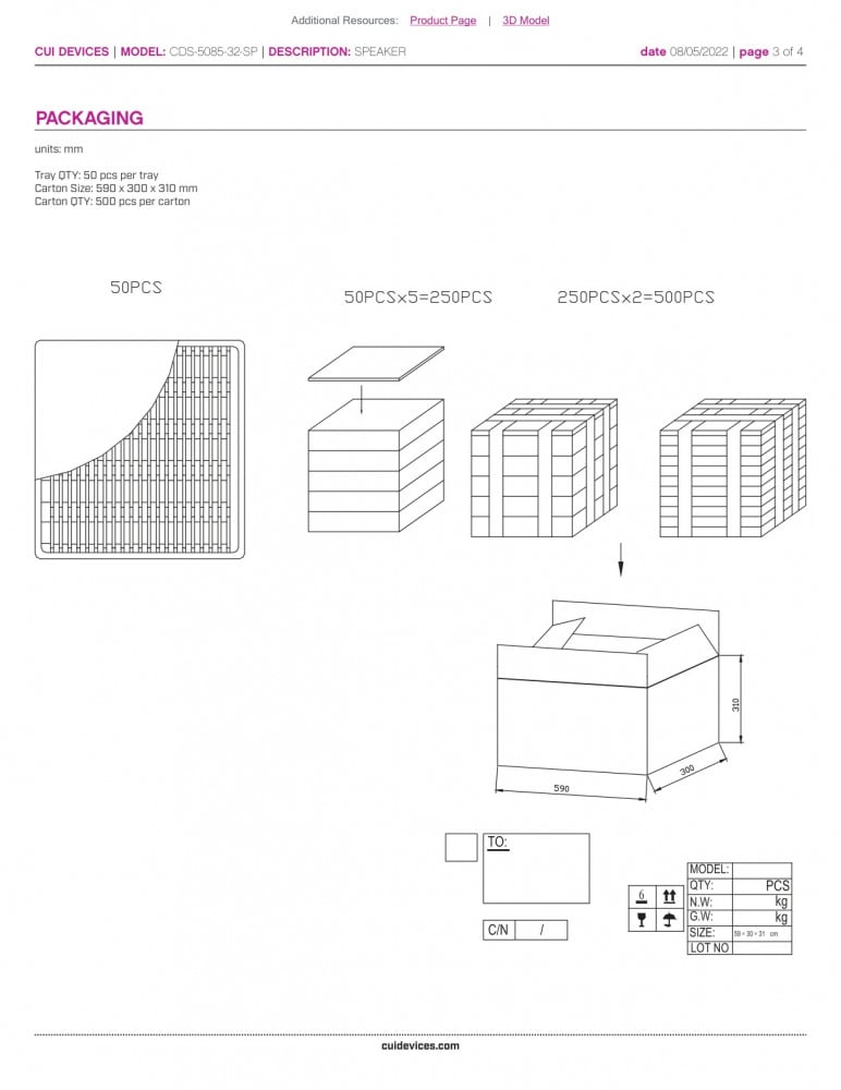 CDS-5085-32-SP technical document page 3