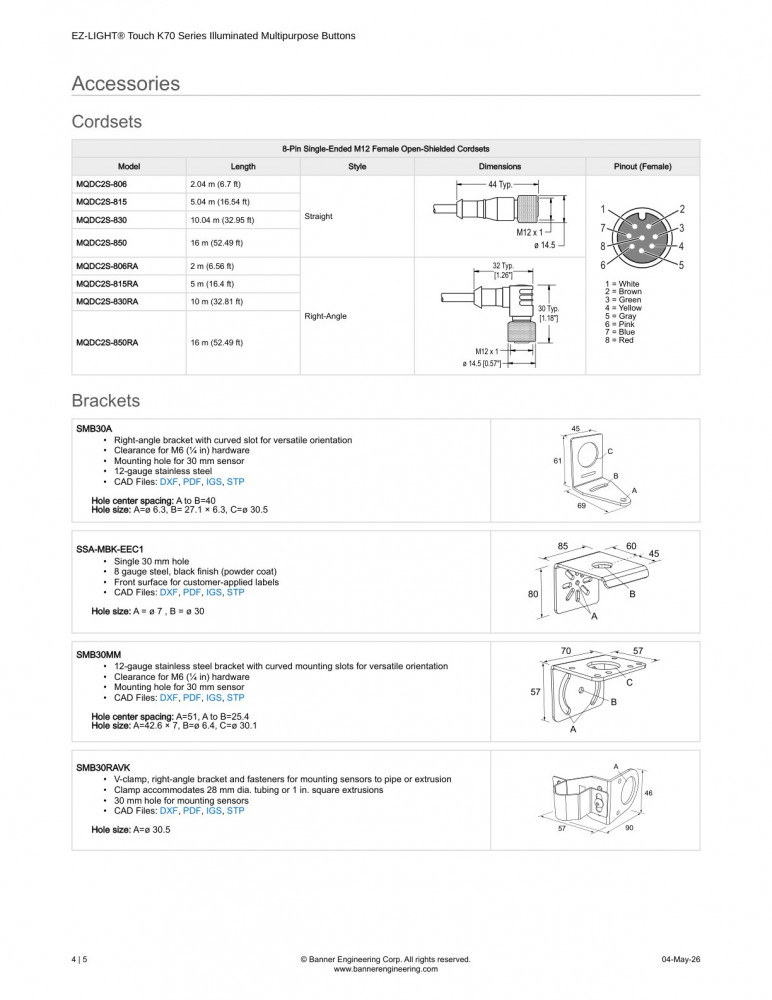 K70APT2GRYF2Q technical document page 4