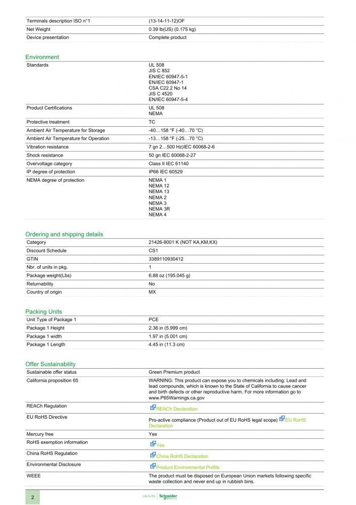 9001K3L35GH13 technical document page 2