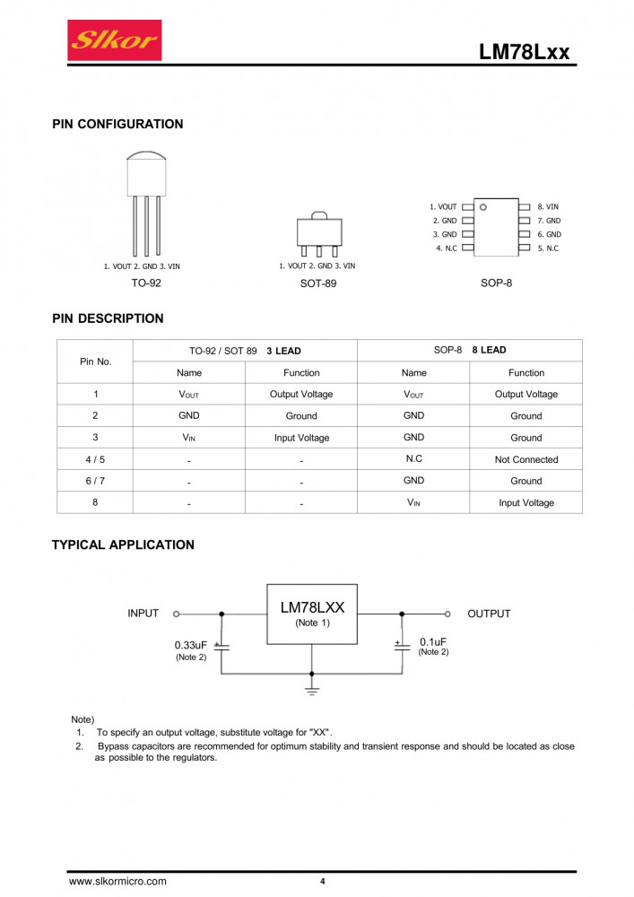 LM78L05D datasheet page 4