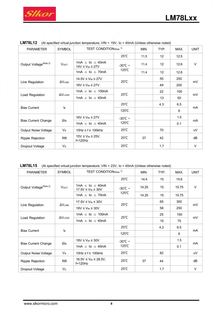 LM78L05D datasheet page 8