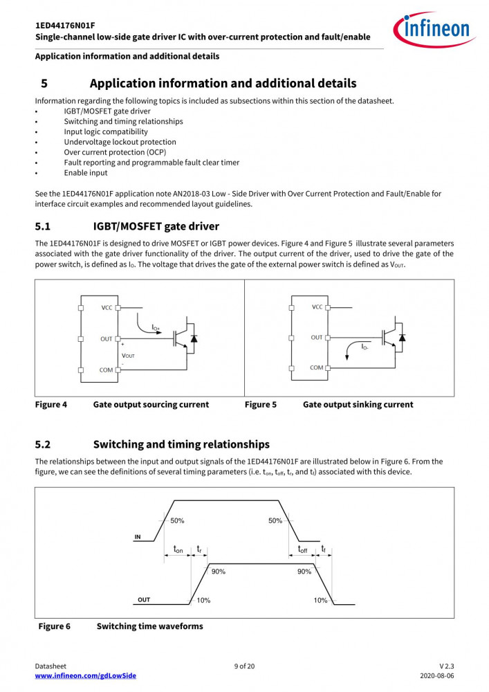 Infineon 1ED44176N01F datasheet page 9