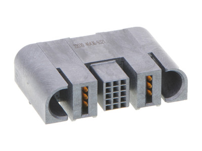 EXTreme Ten60Power Right-Angle Receptacle without Guides, 1 DC Power Circuit, Press Fit Tail