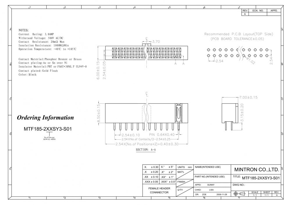 MTF185-205SY3-S01 technical drawing preview