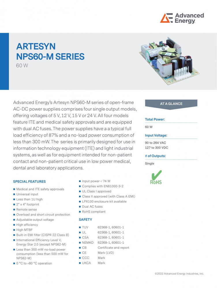 NPS64-M technical document page 1