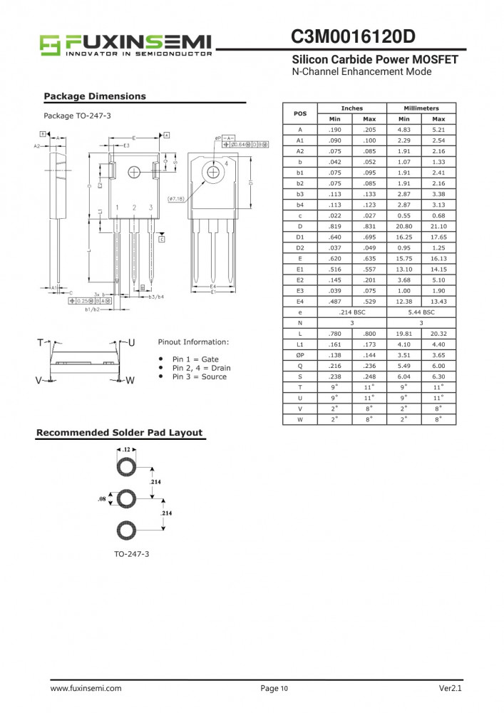 C3M0016120D datasheet page 10