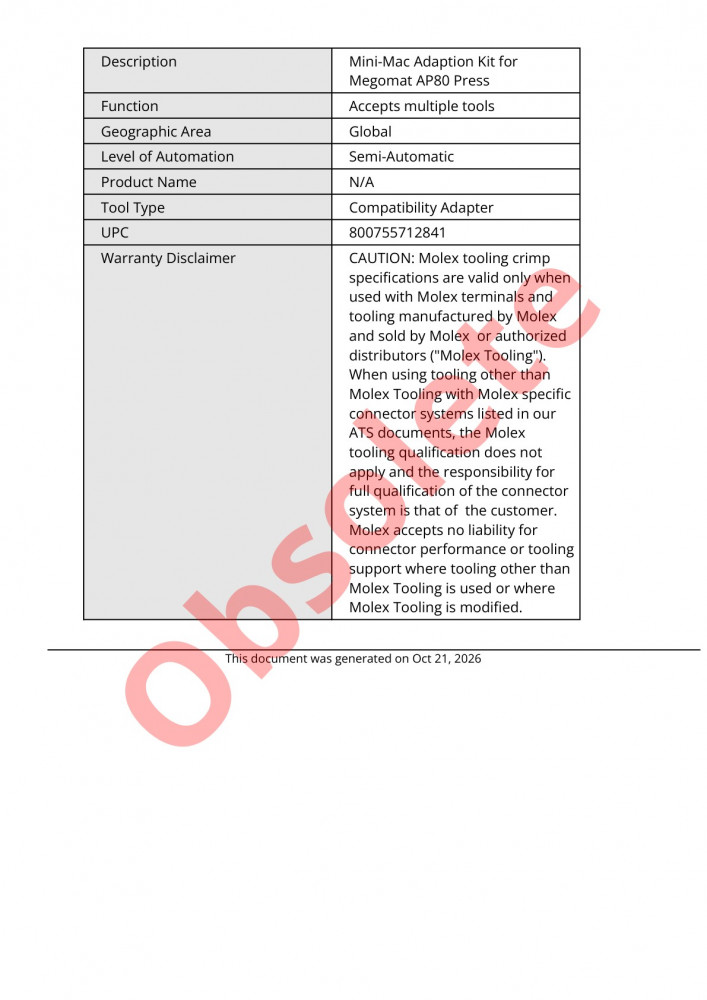 Product document image 2 for MOLEX 690140043