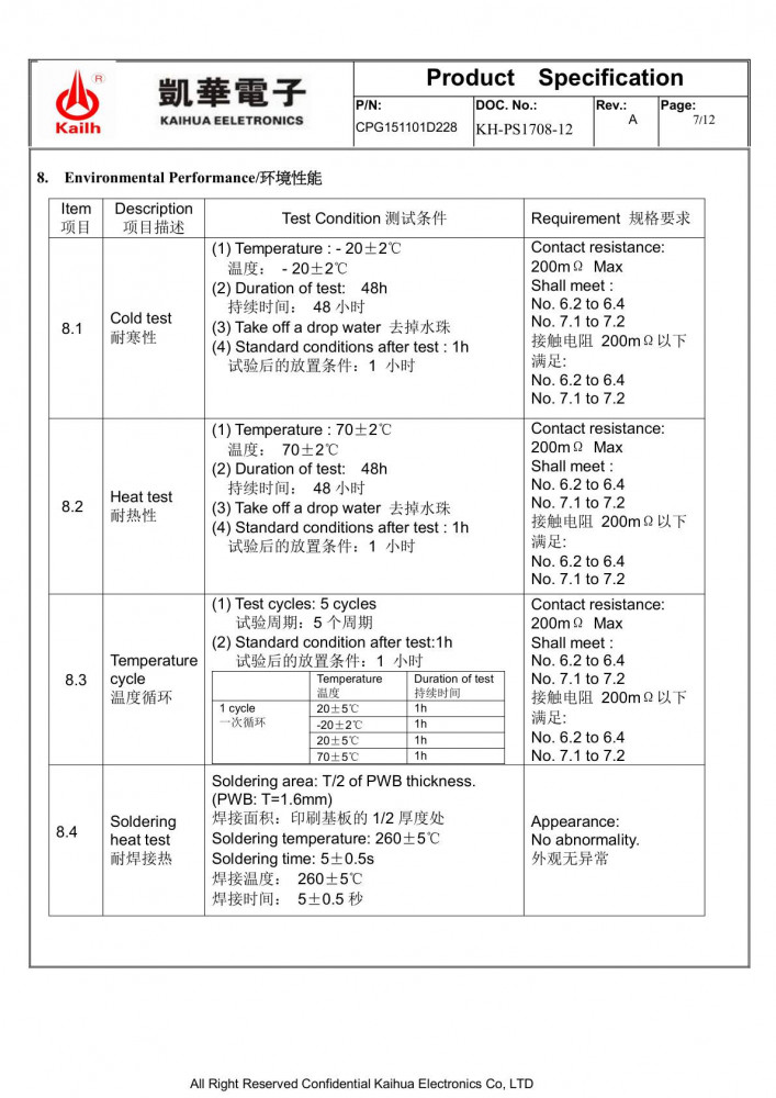 COM-14583 specification page 7