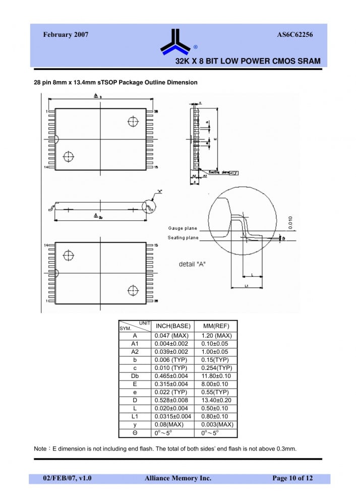 AS6C62256 datasheet page 10