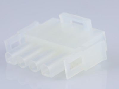 2.13mm Diameter MLX Power Crimp Housing Plug, 4 Circuits, Natural for sale